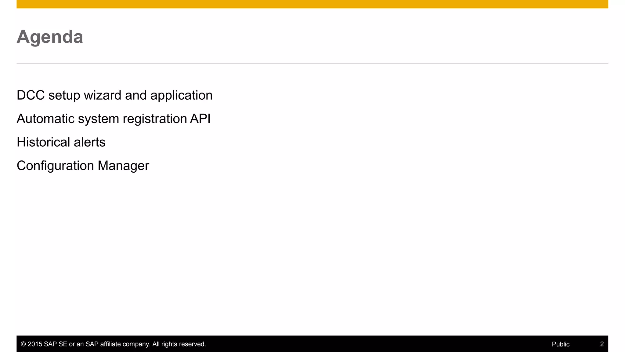 What's New in SAP HANA SPS 11 DB Control Center (Operations) | PPT
