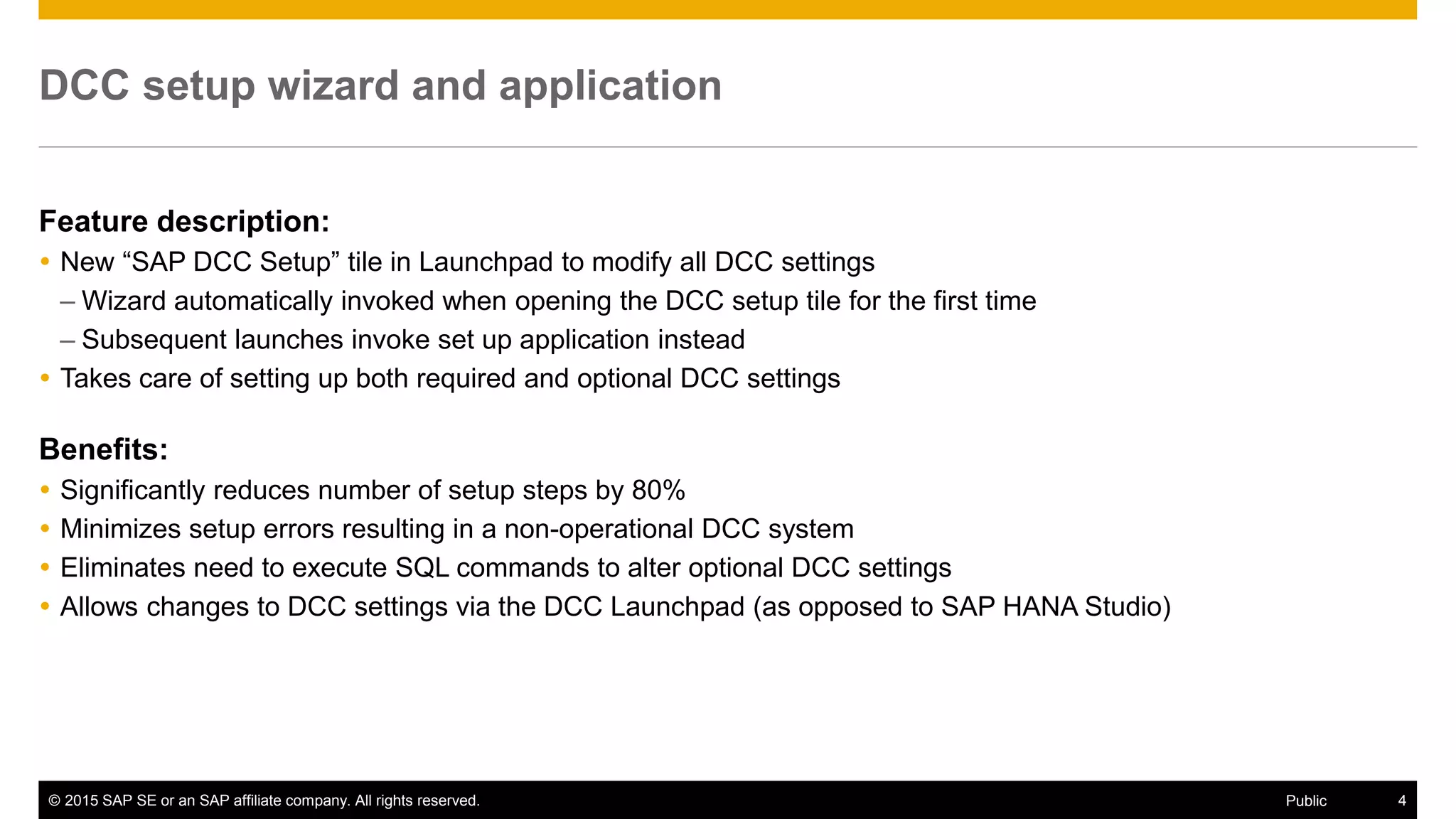 What's New in SAP HANA SPS 11 DB Control Center (Operations) | PPT