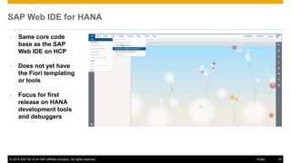 SAP HANA Native Application Development | PPT