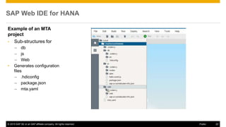 SAP HANA Native Application Development | PPT