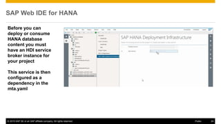 SAP HANA Native Application Development | PPT