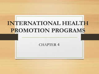 Sps160 chapter 4 health promotion programs | PPT