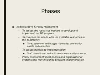 Sps160 chapter 7 planning of health promotion | PPT