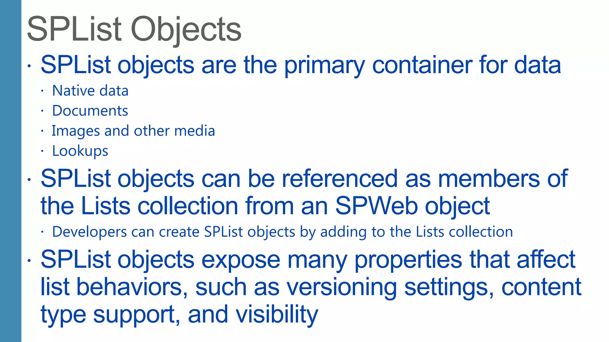 SharePoint Object Model, Web Services and Events | PPT