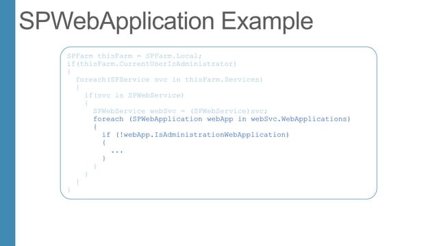 SharePoint Object Model, Web Services and Events | PPT