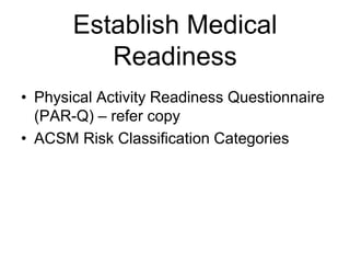 Sps451 t4 preparing for exercise | PPT