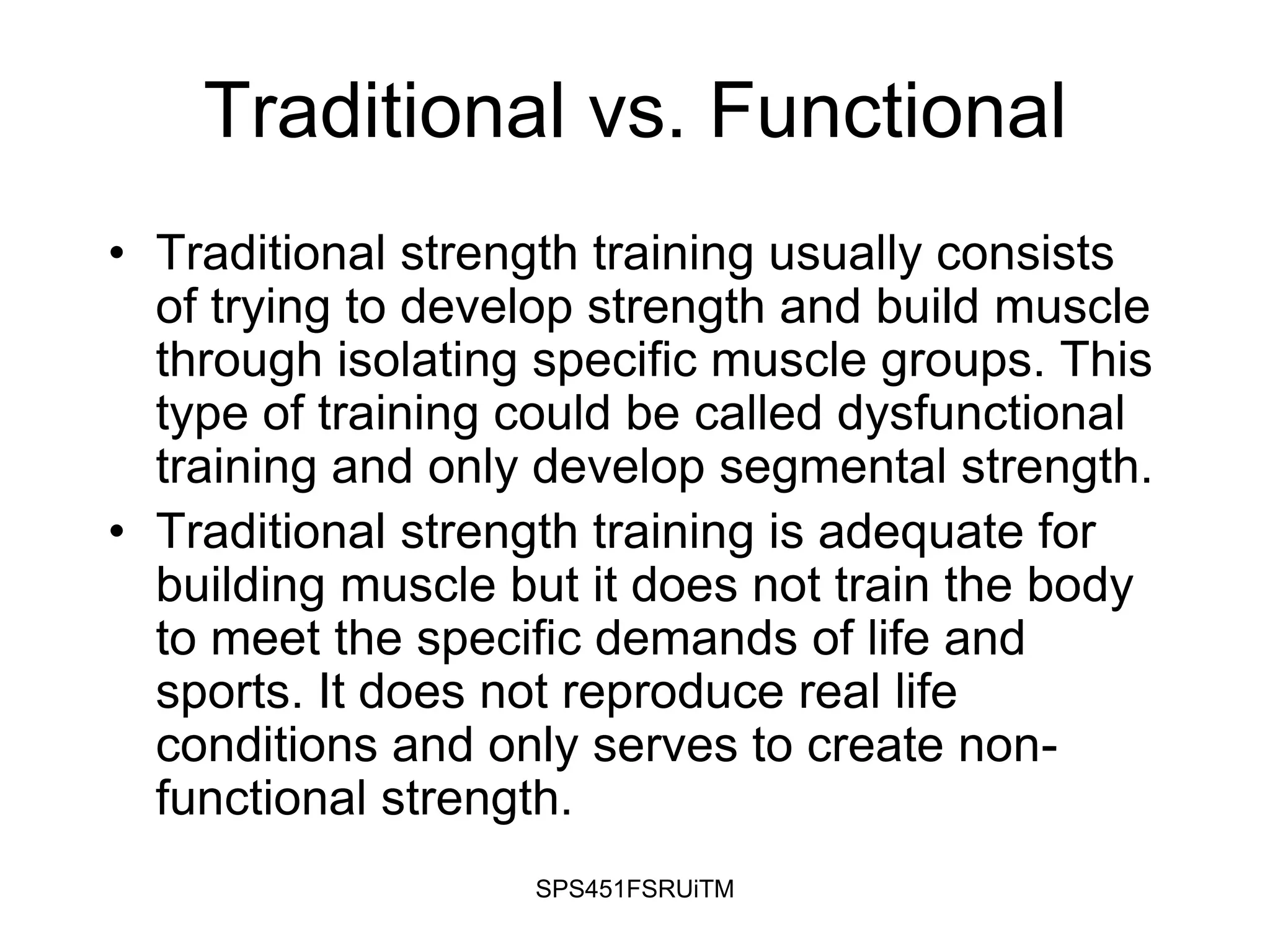 Sps451 t7 functional training | PDF