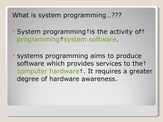 EVOLUTION OF SYSTEM | PPT