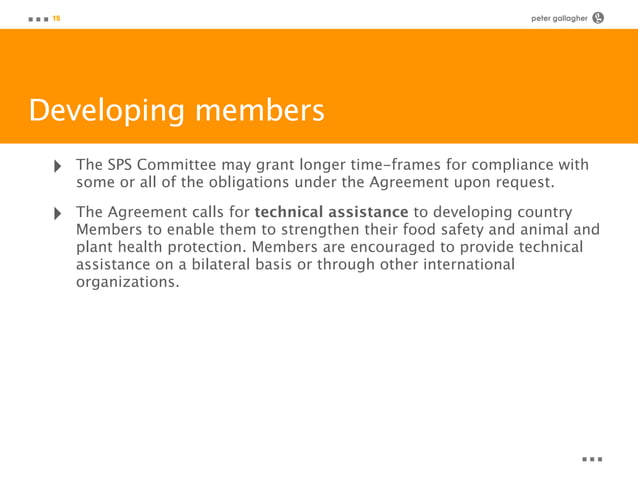 An overview of the SPS Agreement