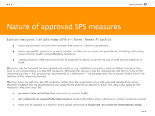An overview of the SPS Agreement | PPT