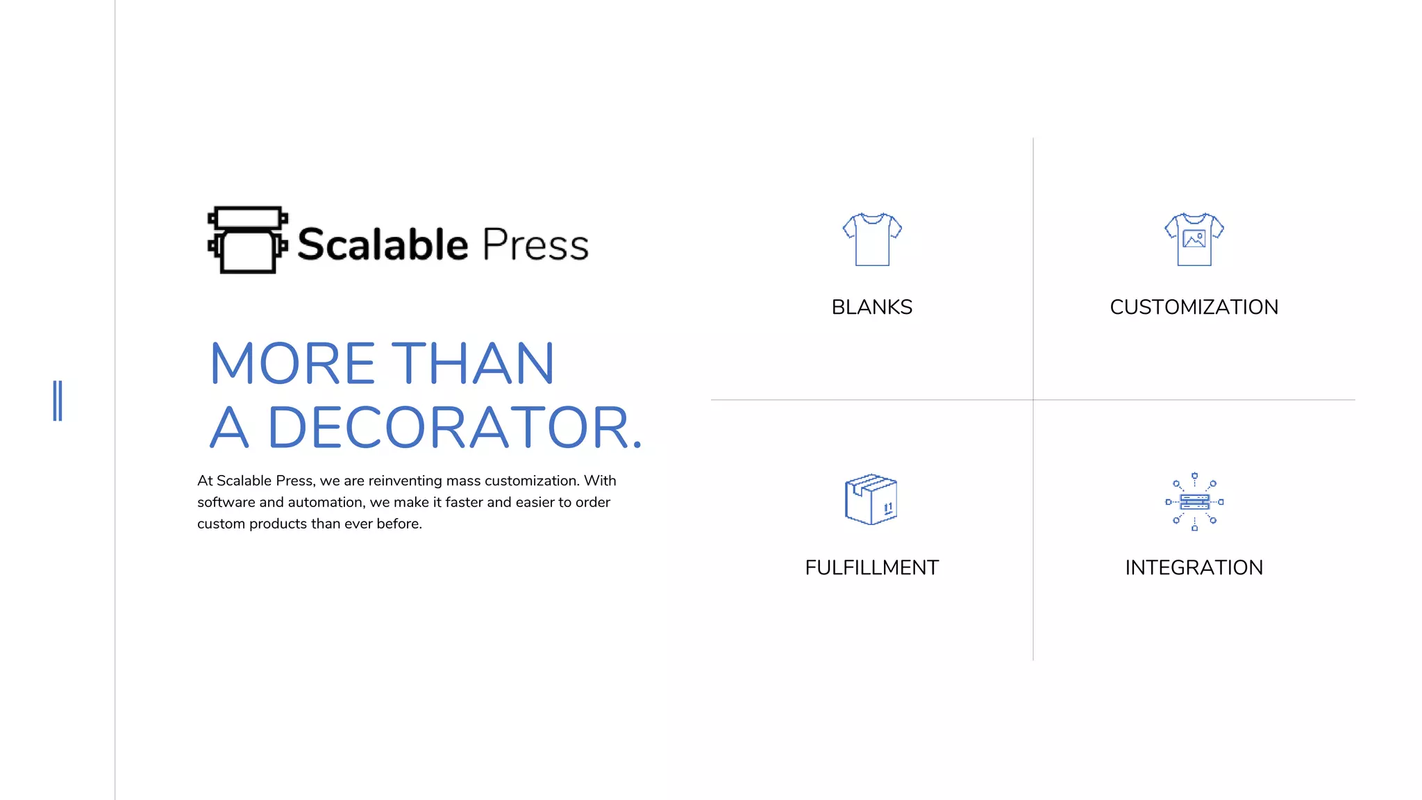 Scalable Press: So much more than a decorator! | PPTX | Business | Business and Finance