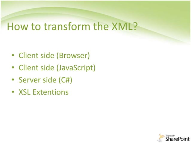 Sps Arabia Xslt In Sharepoint Ppt