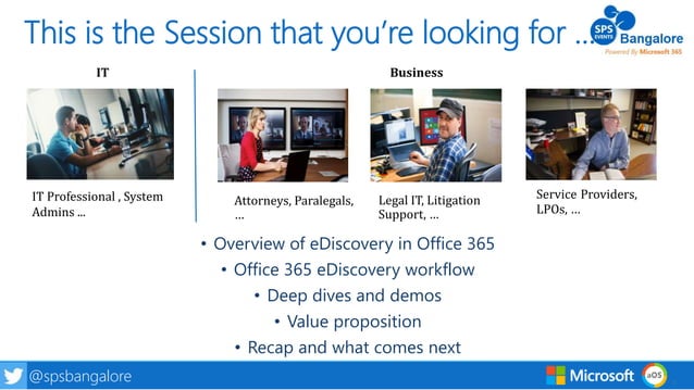 Building Efficient eDiscovery and Compliance with SharePoint and O365 | PPT