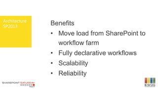 Workflows in SharePoint 2013: Architecture #spsbe | PPTX