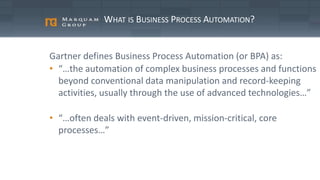 SPSBoise - Business Process Automation and SharePoint | PPT