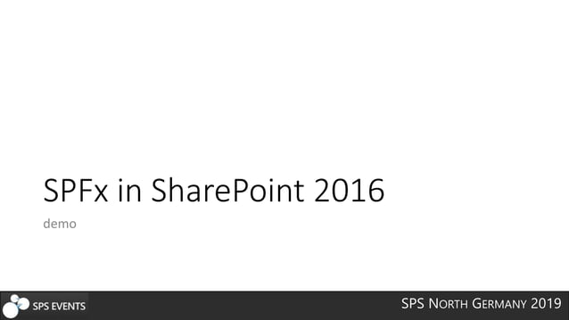 Developing with SharePoint Framework (SPFx) on-premises | PDF | Web Development | Internet