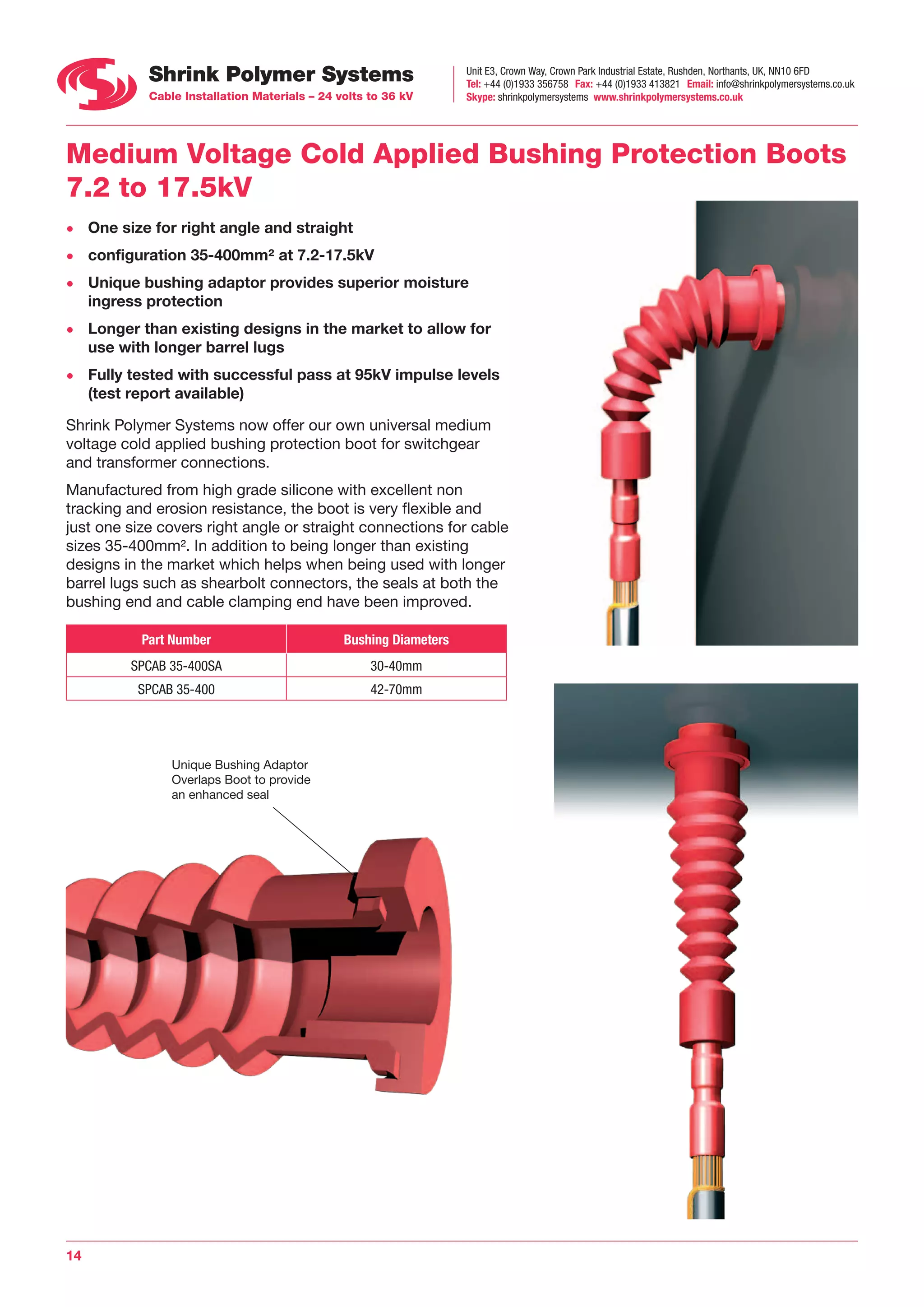 Shrink Polymer Systems - Heat Shrink Cable Joints & Cable Terminations ...