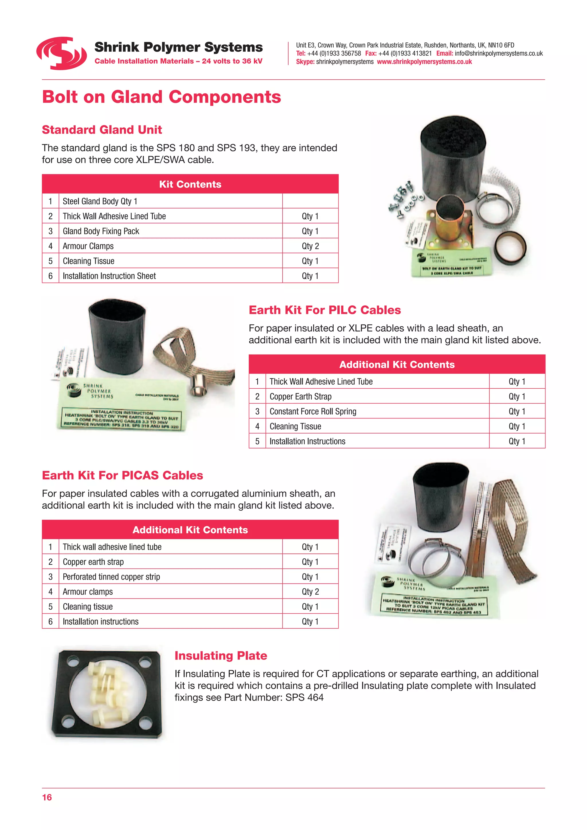 Shrink Polymer Systems - Heat Shrink Cable Joints & Cable Terminations ...