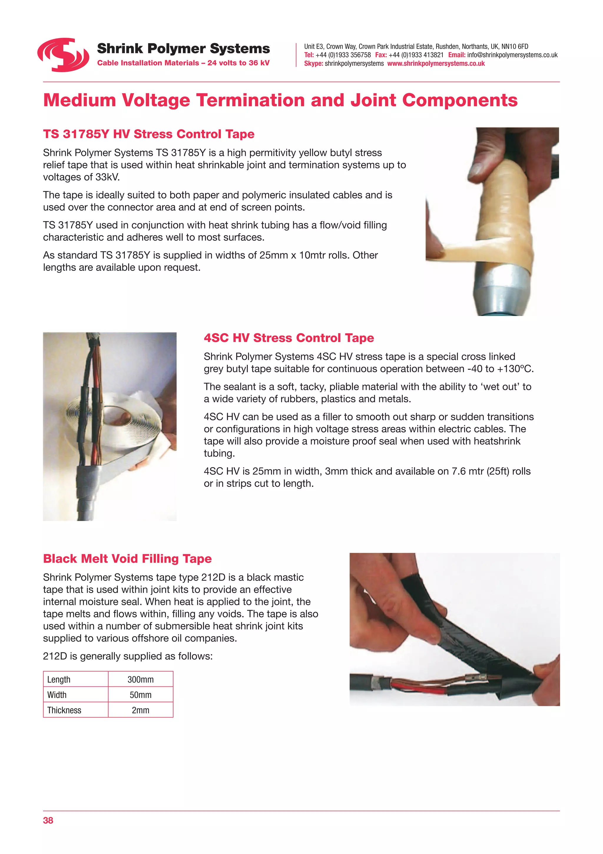 Shrink Polymer Systems - Heat Shrink Cable Joints & Cable Terminations ...