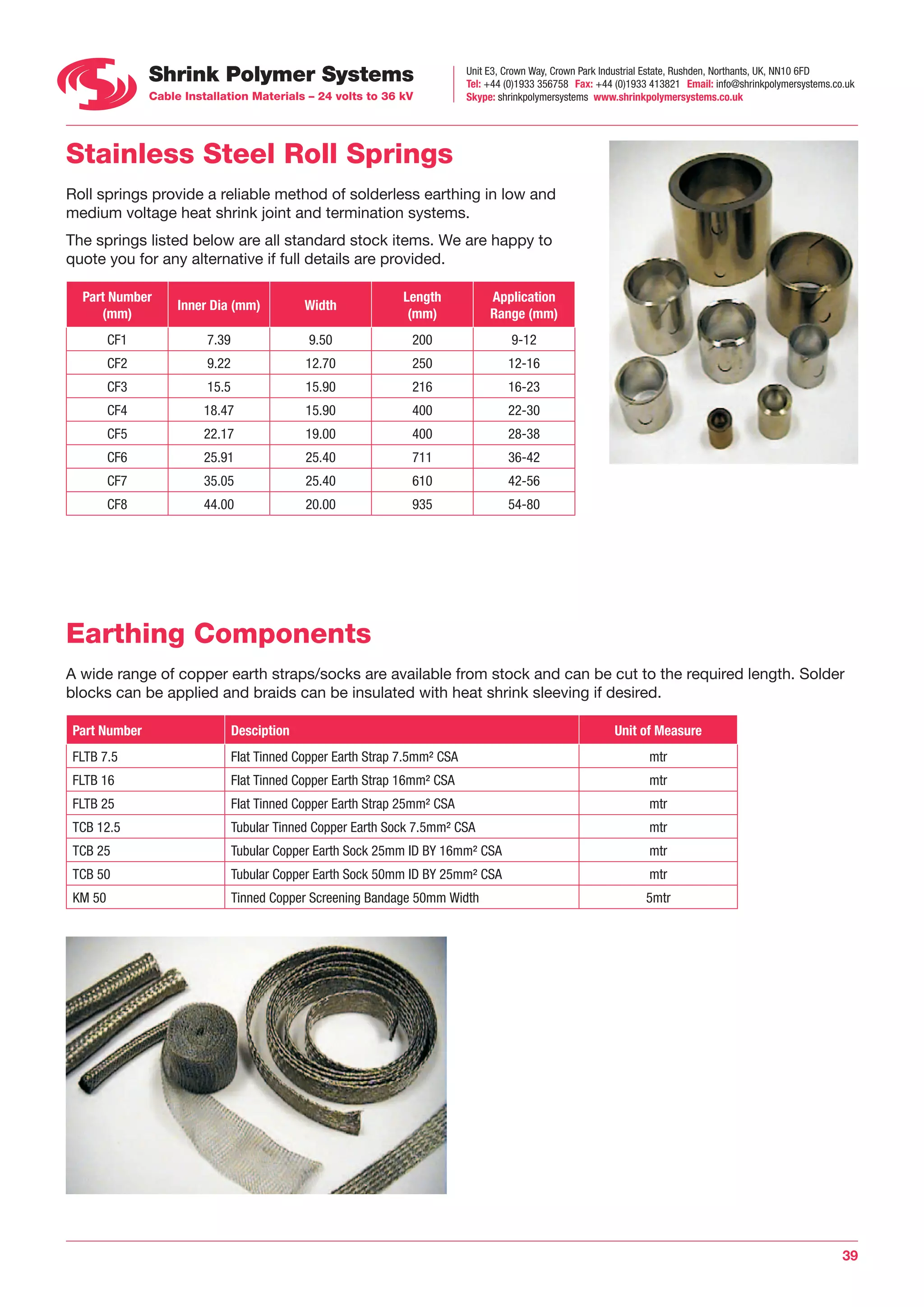 Shrink Polymer Systems - Heat Shrink Cable Joints & Cable Terminations ...