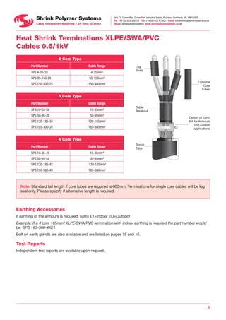 Shrink Polymer Systems - Heat Shrink Cable Joints & Cable Terminations ...