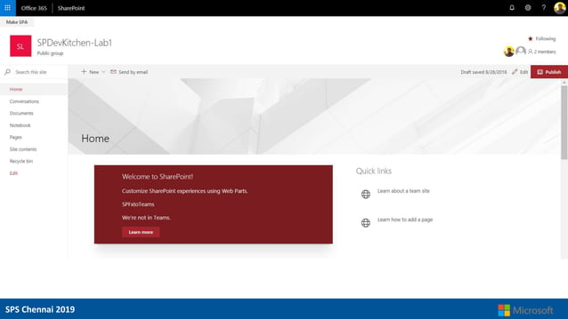 Bring together SPFx Solutions in SharePoint and MS Teams | PPT