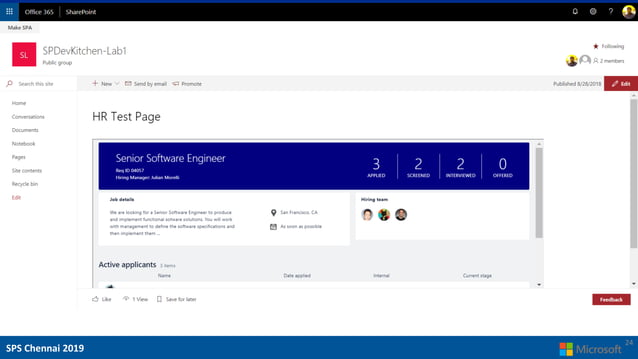 Bring together SPFx Solutions in SharePoint and MS Teams | PPT