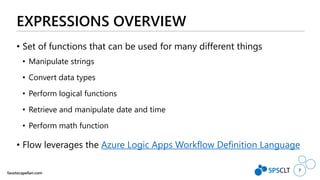 Express Yourself: Building Expressions with Microsoft Flow - SPSCLT 2018 | PPT