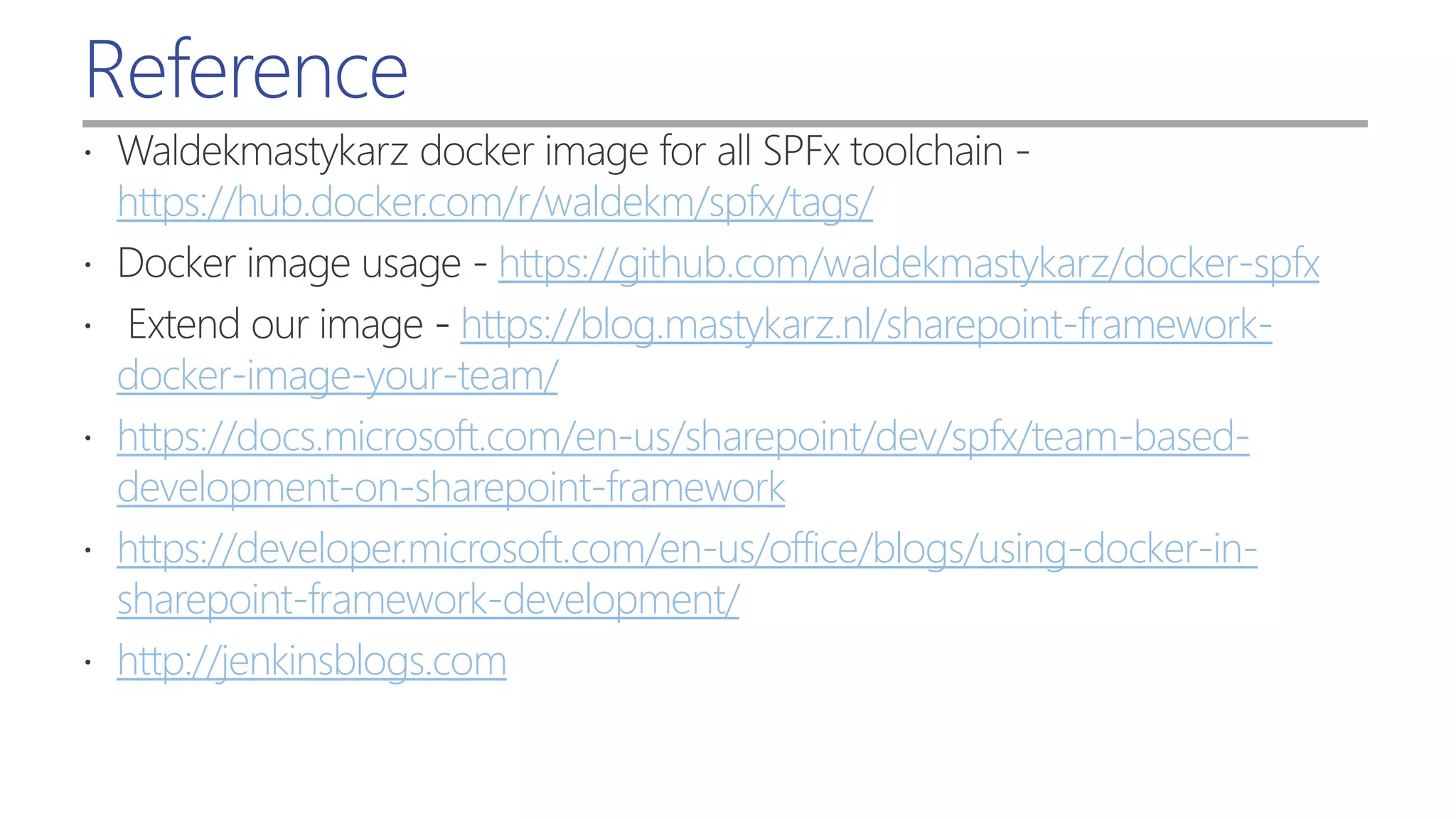 Building SPFx Solutions using Docker | PPTX