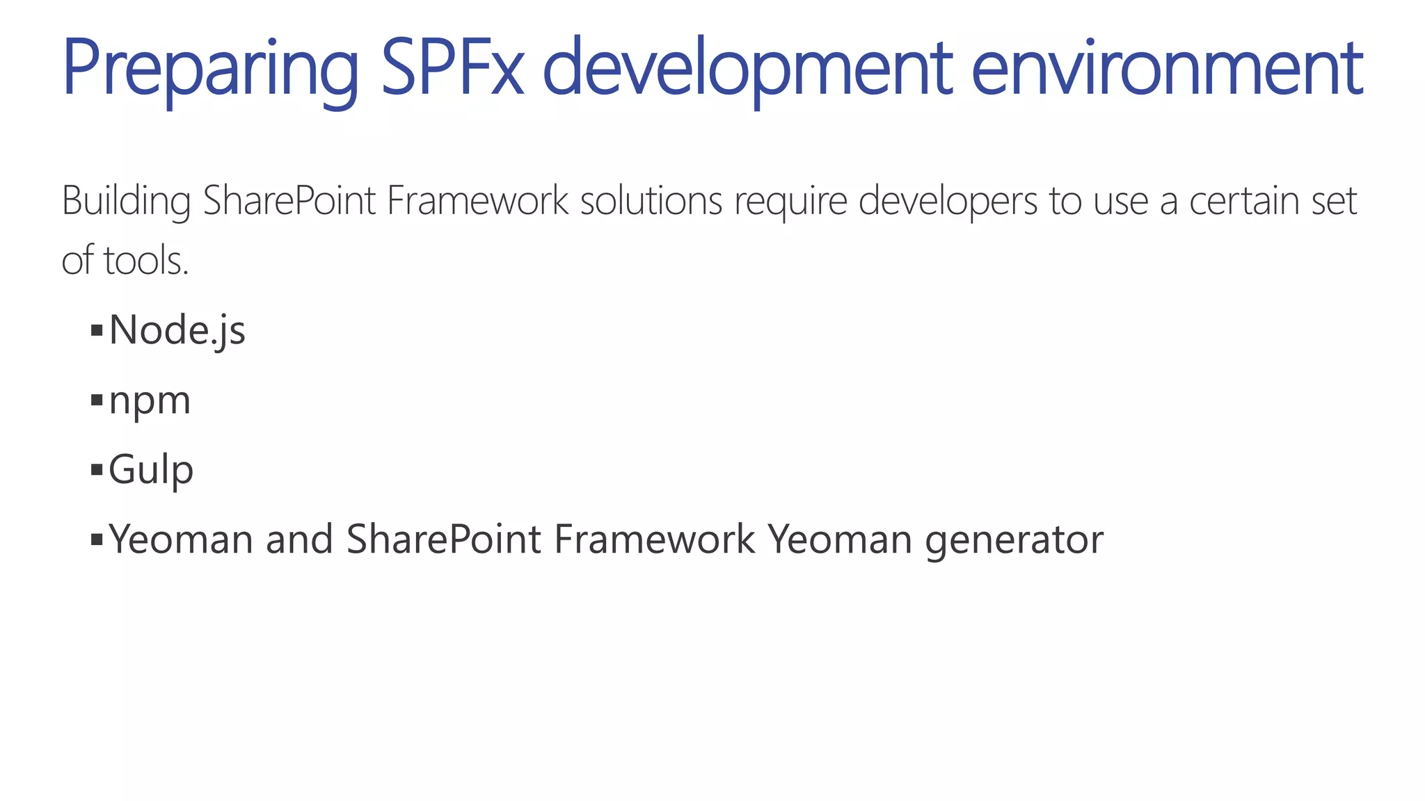 Building SPFx Solutions using Docker | PPT