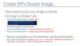 Building SPFx Solutions using Docker | PPTX | Operating Systems ...