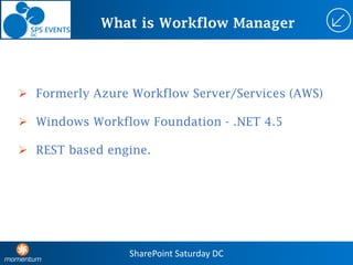 Spsdc what's new in share point 2013 workflow | PDF | Operating Systems | Computer Software and ...