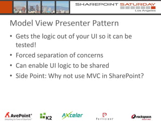 Writing Testable Code in SharePoint | PPTX