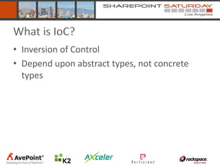 Writing Testable Code in SharePoint | PPTX