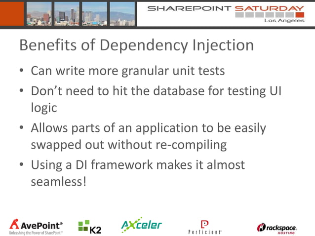 Writing Testable Code in SharePoint | PPTX
