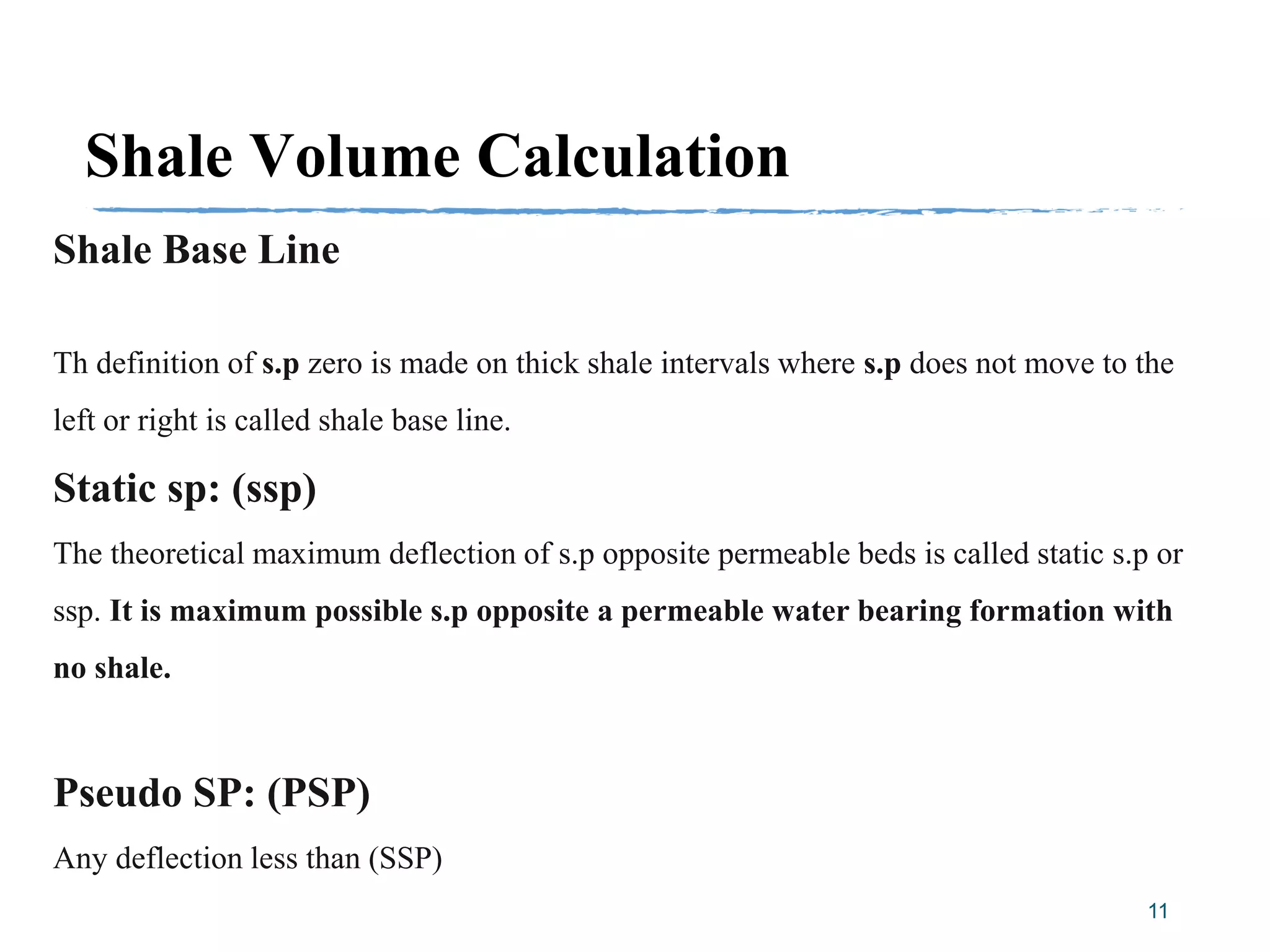 Sp log - Well logging | PDF