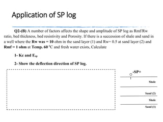 Sp log - Well logging | PDF