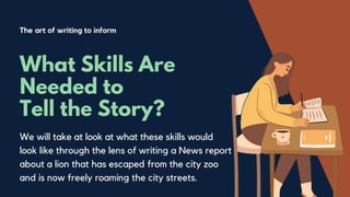 Learning Newspaper Report writing Skills in the Elementary Level | PPT