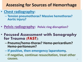 Trauma --Shock Nurse's Role | PPTX