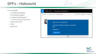 Real World SharePoint Framework and Azure Services | PPT