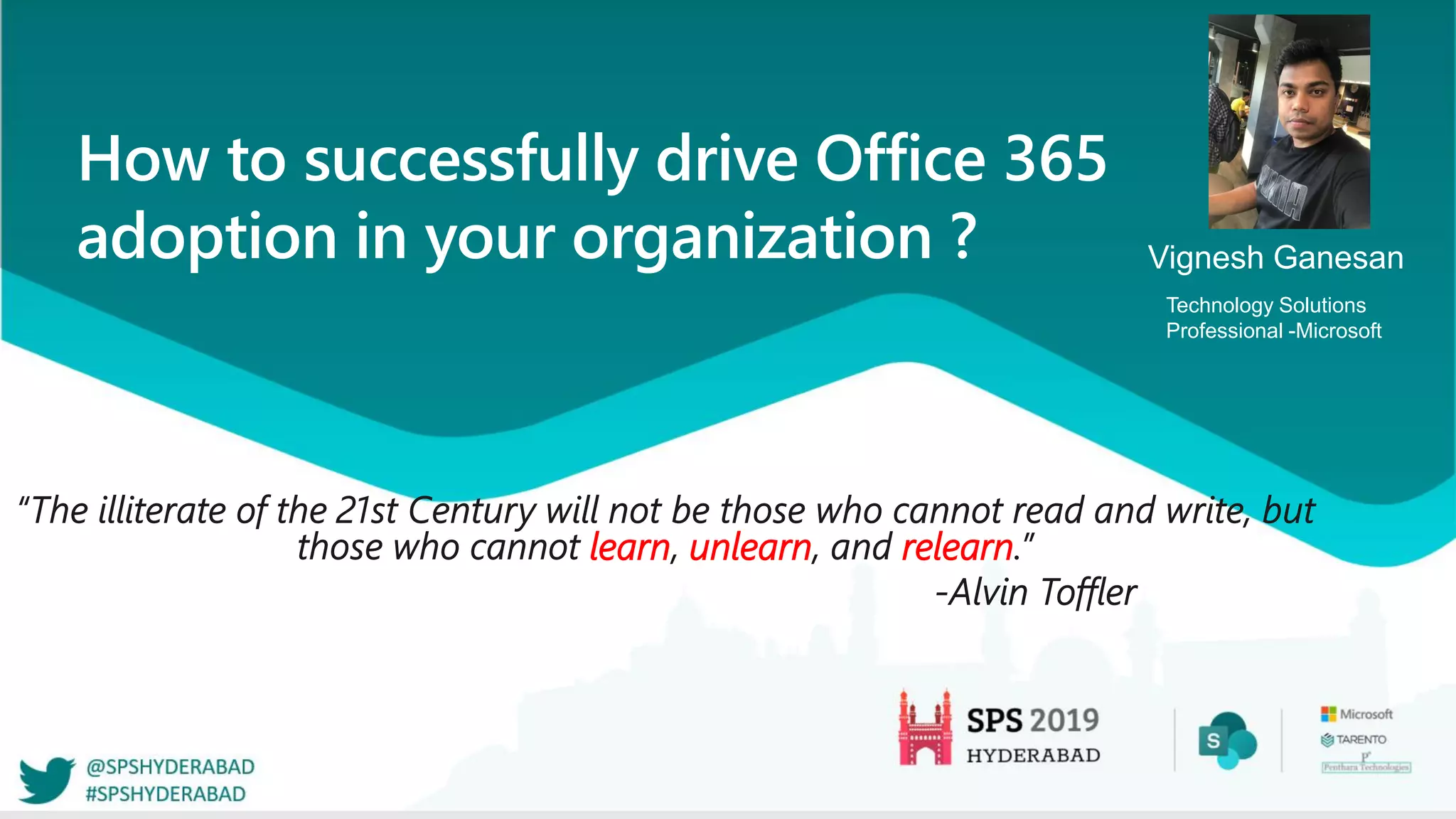 How to succesfully drive Office 365 adpotion in your organization ? | PPT