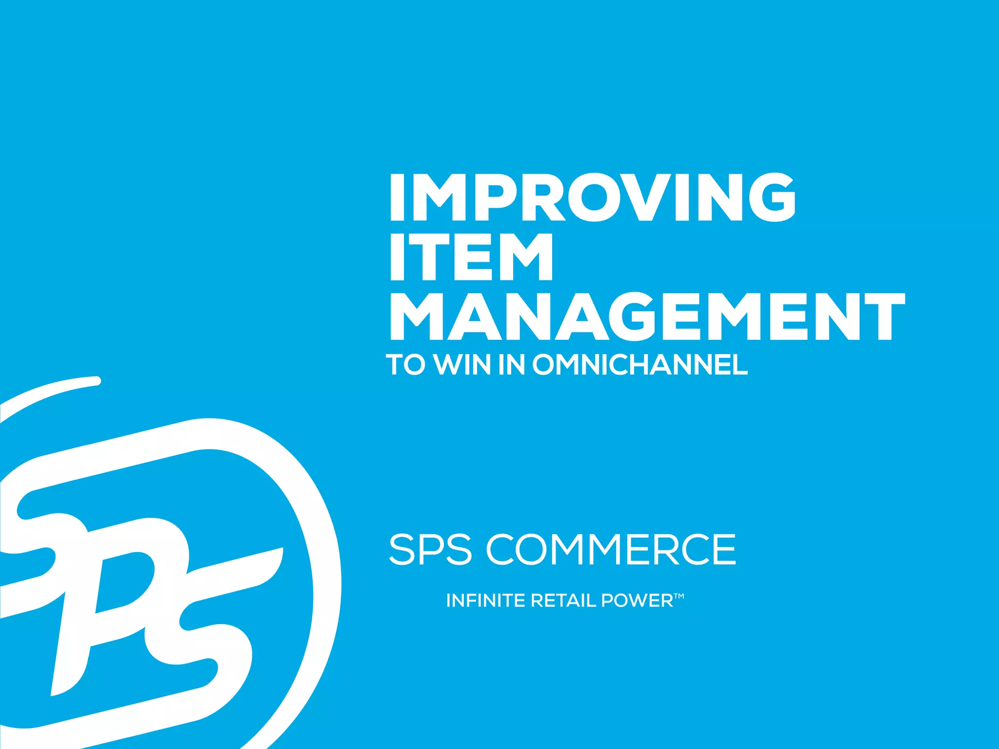 Improving Item Management | PPT