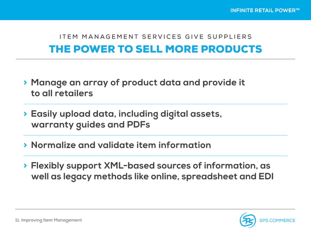 Improving Item Management