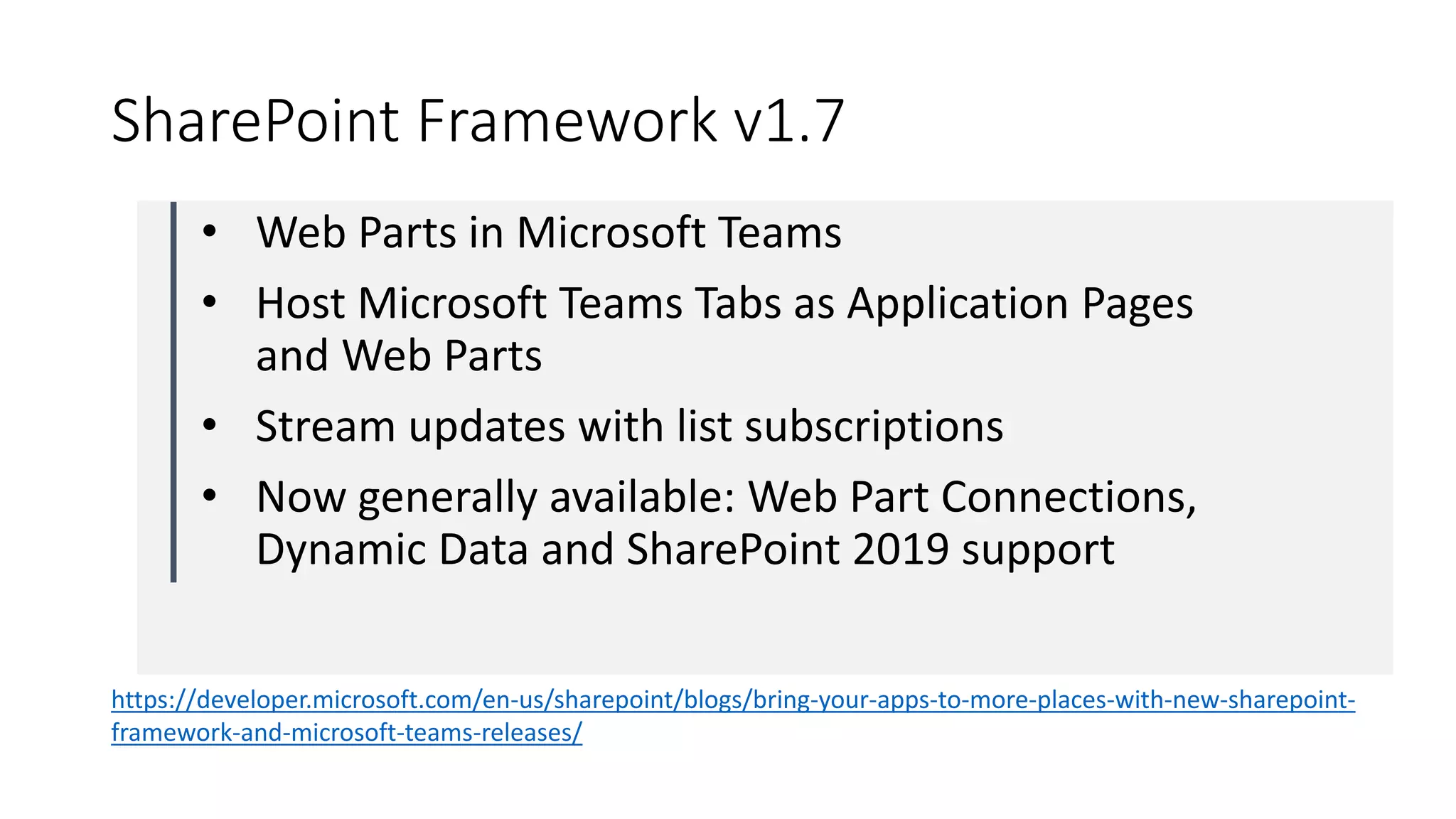 Target SharePoint and Teams with SharePoint Framework | PPT
