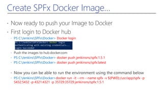 SPFx Team based Development using Docker | PPTX