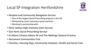 Integrated Social Prescribing for Hertfordshire Health | PPT