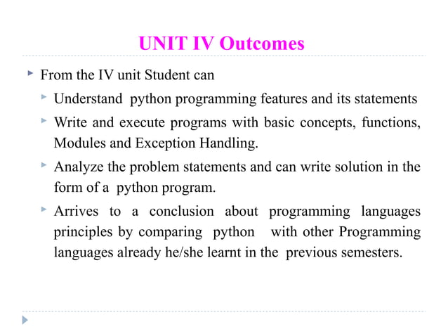 Spsl iv unit final | PPT