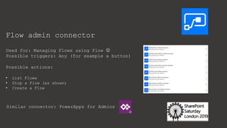 SharePoint Saturday London 2019 - PowerApps/Flow dev vs. the admin | PPT