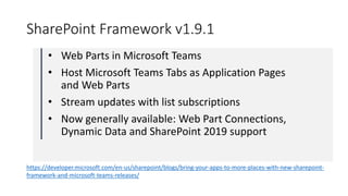 Target SharePoint and Teams with SharePoint Framework | PPT