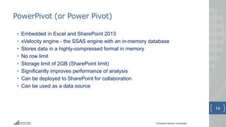 SharePoint Saturday New Hampshire 2013 PowerView Deep Dive | PPT